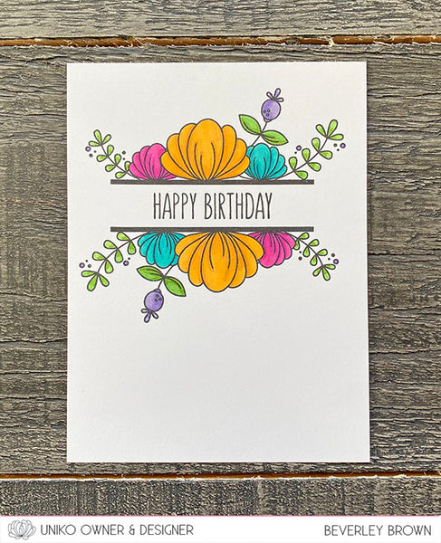 Floral Vines Clear Stamp Set – Uniko