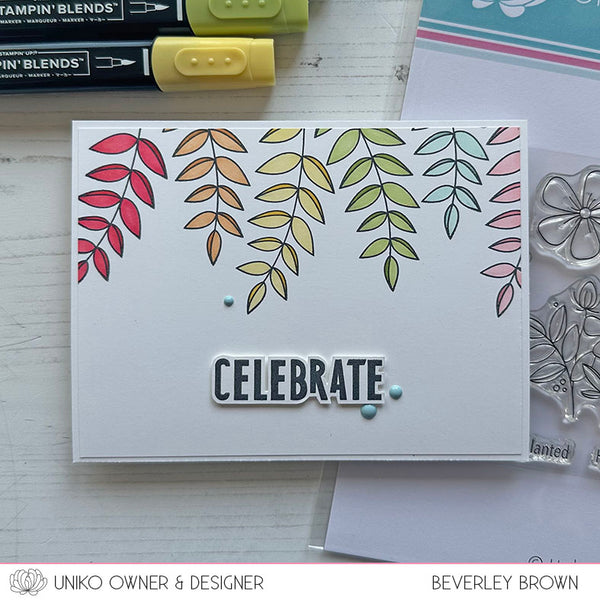 Originally Organic Flower Garden Clear Stamp Set – Uniko