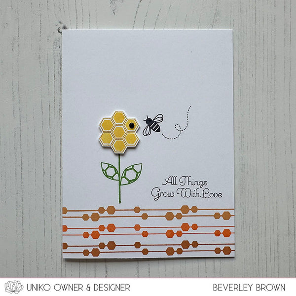 Flower Power #9 Clear Stamp Set – Uniko
